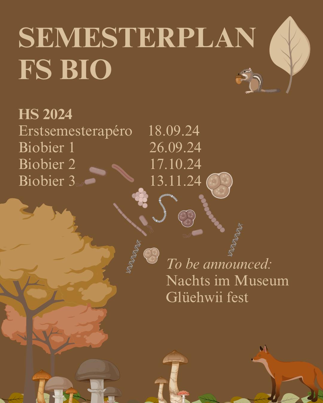 Herbstsemester 2024 | fs bio
